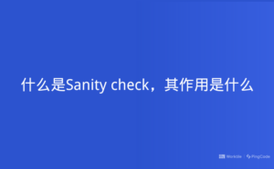 什么是Sanity check，其作用是什么 – PingCode